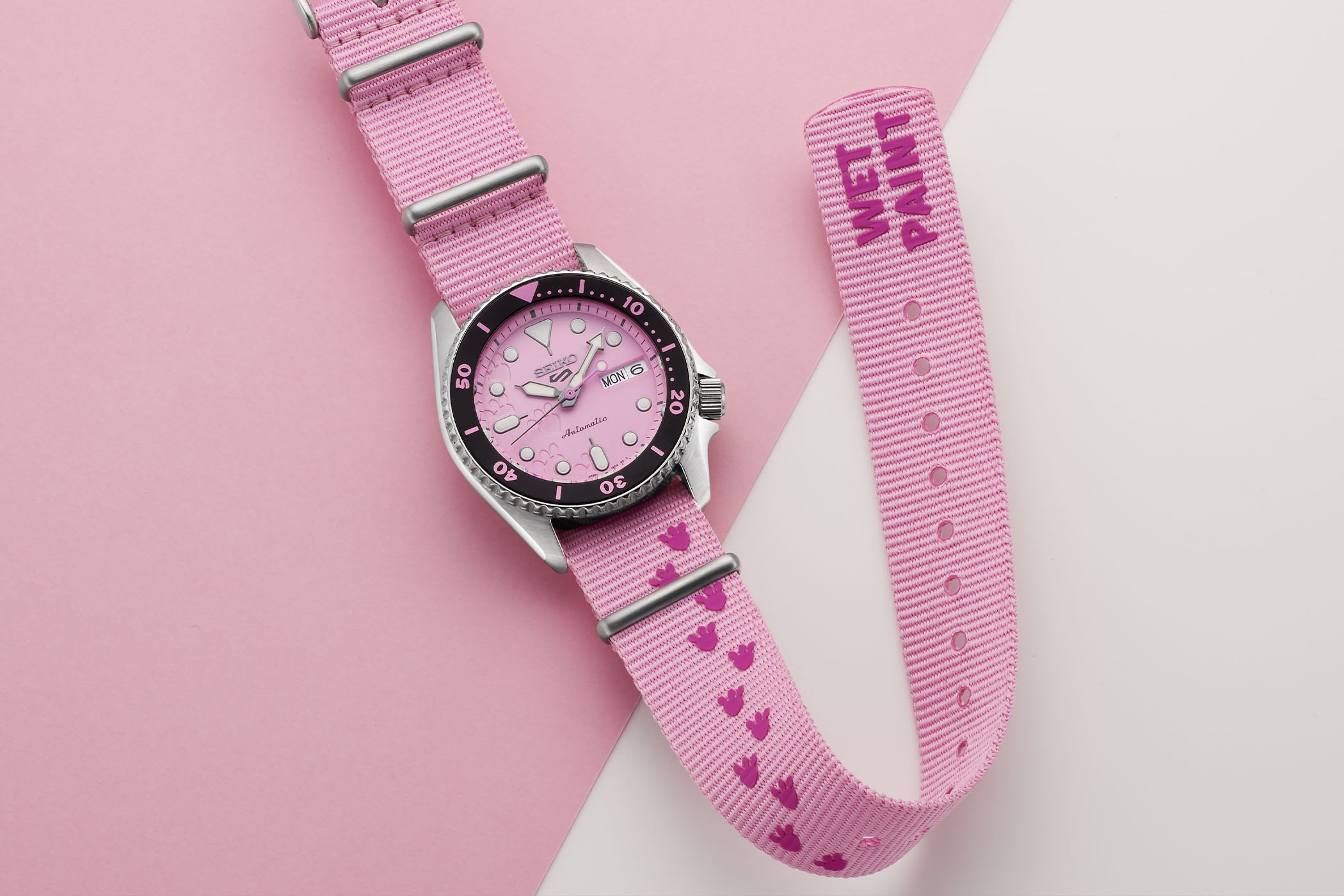 Seiko 5 Sports Pink Panther Limited Edition SRPM07K1 – Russell Jewellers