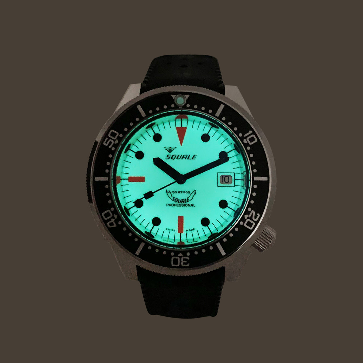 Squale 1521 Full Luminous Rubber – Russell Jewellers